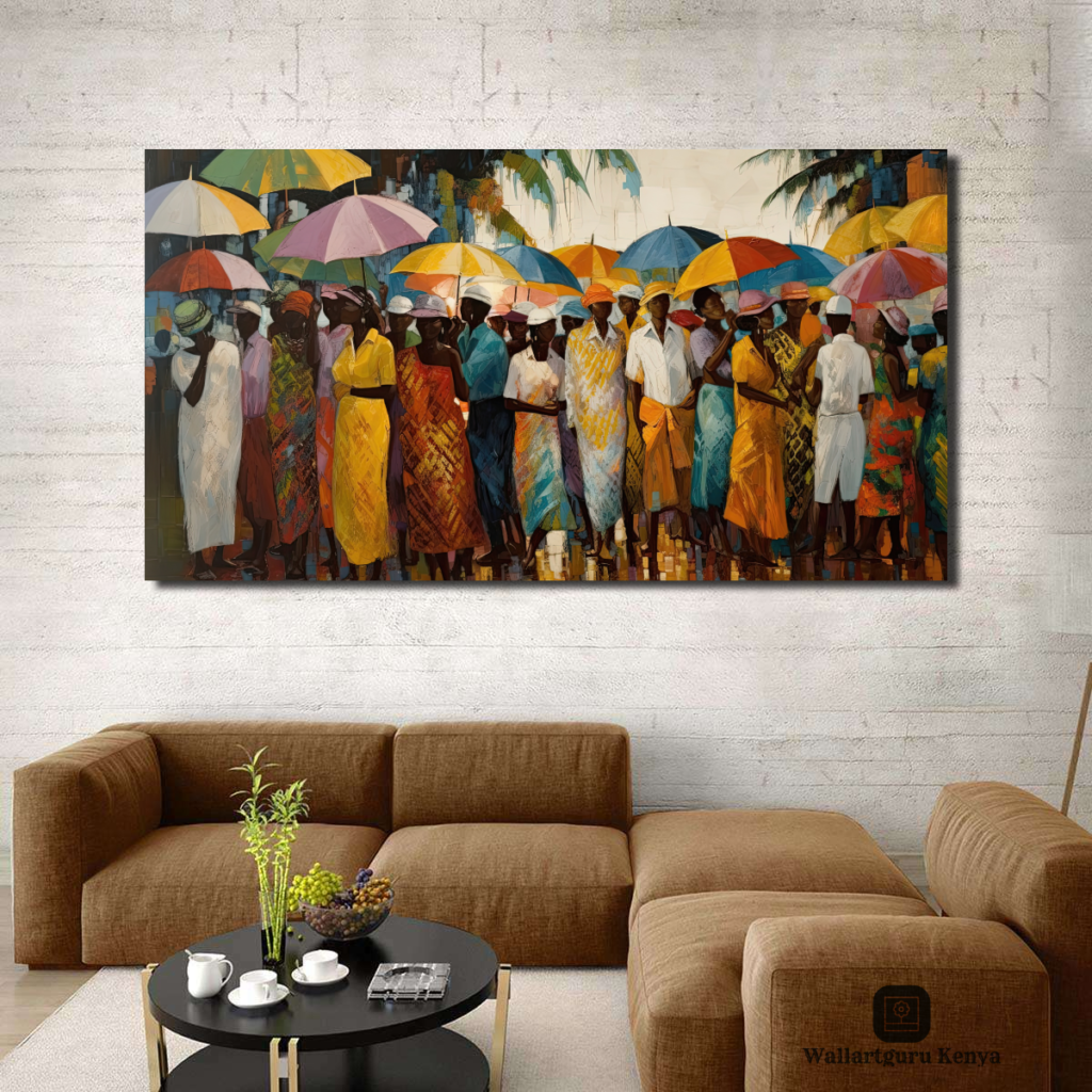 The African Gathering Art Piece - Wallart Guru