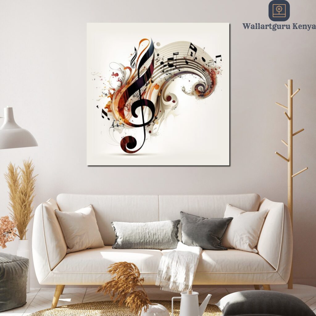 Minimalist Musical Note Canvas Art - Wallart Guru